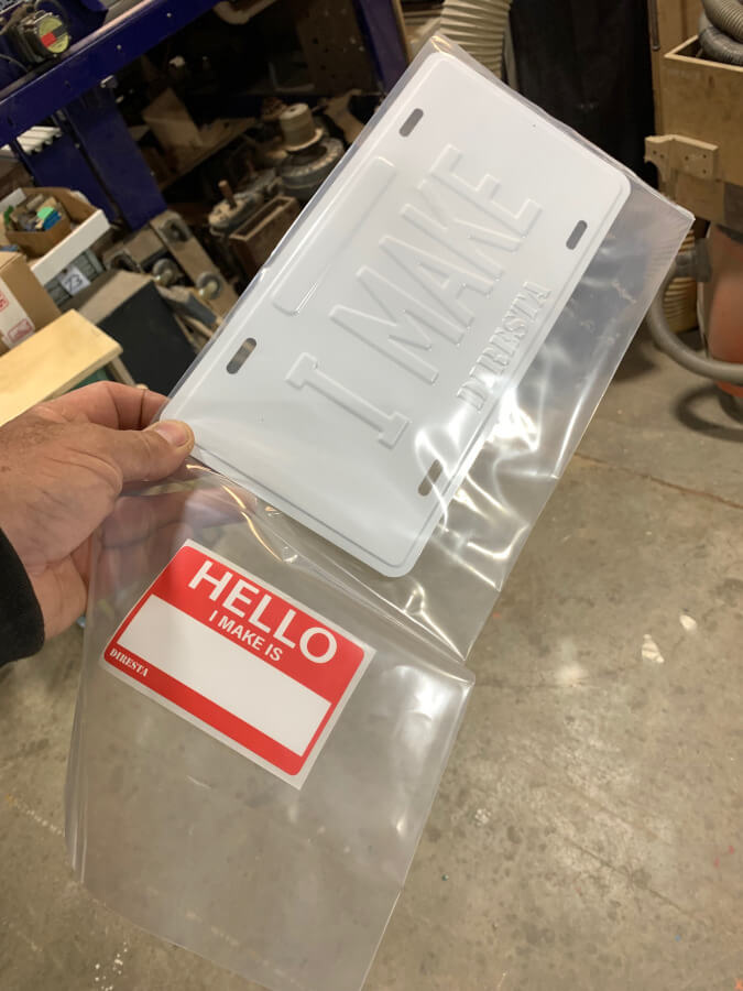 DiResta I MAKE License Plate w Bonus Sticker & Customizable File – I ...